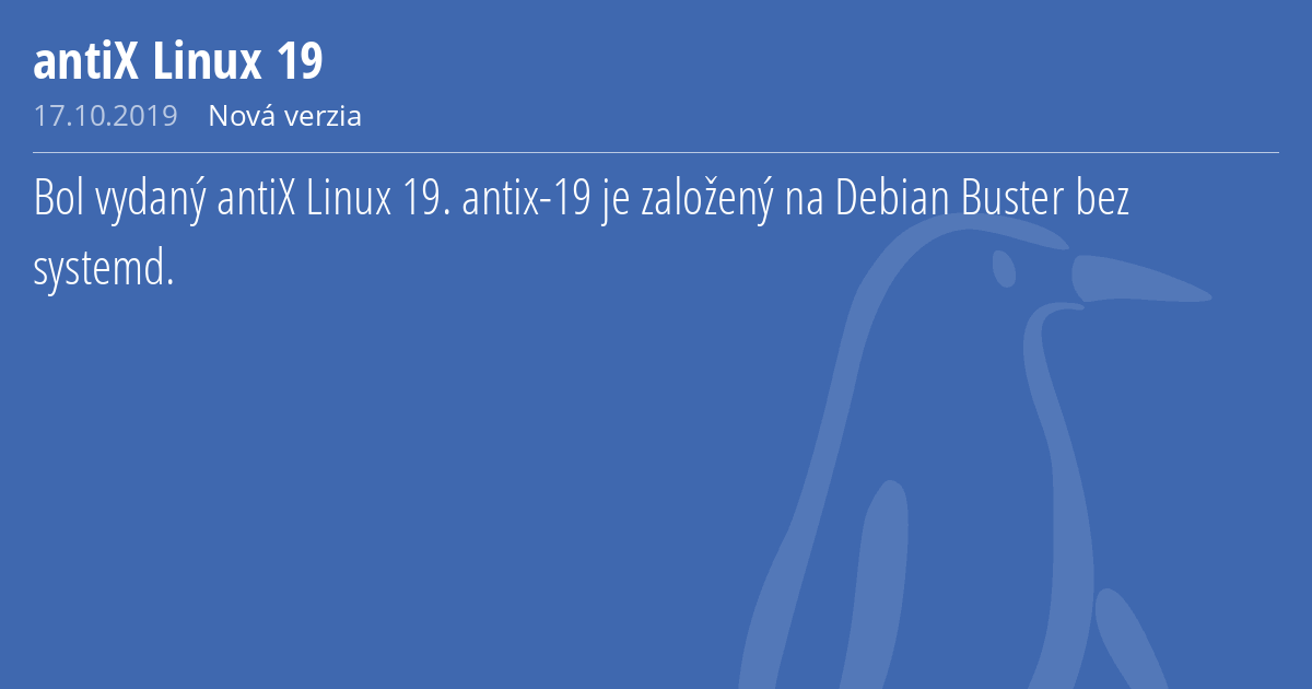 antiX Linux 19
