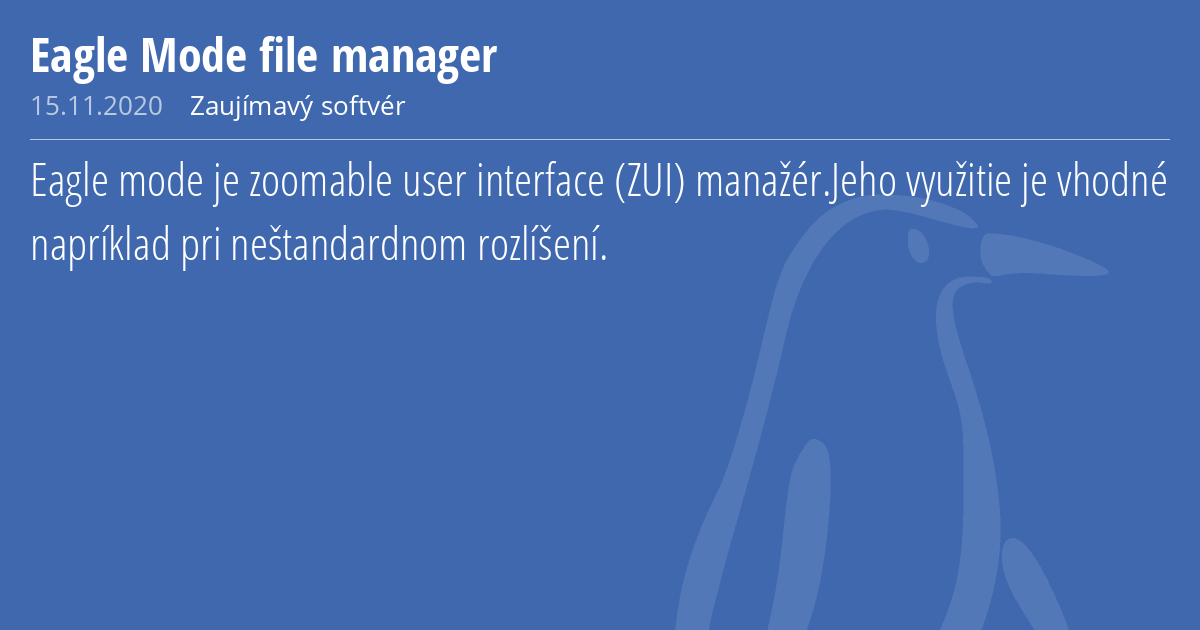 Eagle Mode file manager