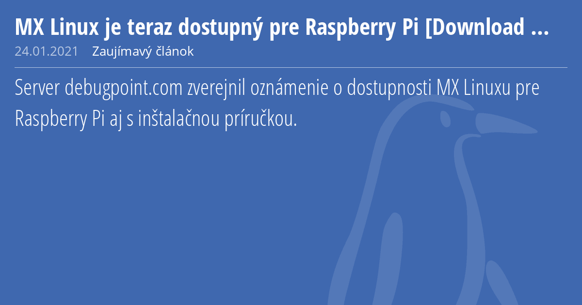 MX Linux je teraz dostupný pre Raspberry Pi [Download and Install Guide]