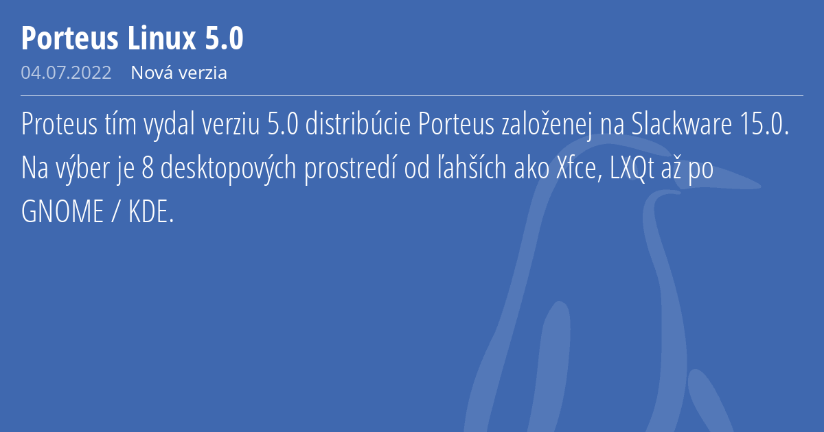 Porteus Linux 5.0