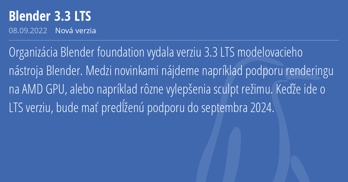 Blender 3.3 LTS