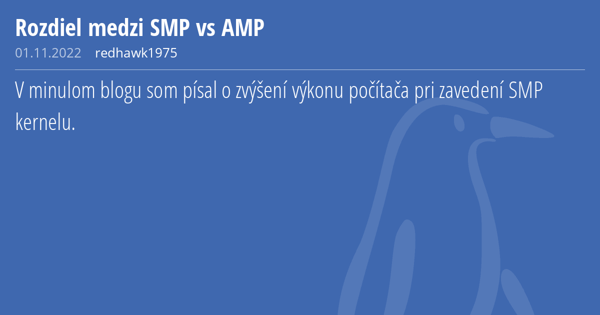 Rozdiel medzi SMP vs AMP