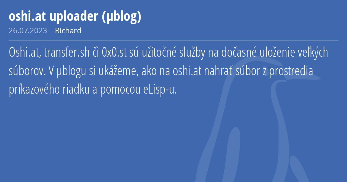 oshi.at uploader (μblog)