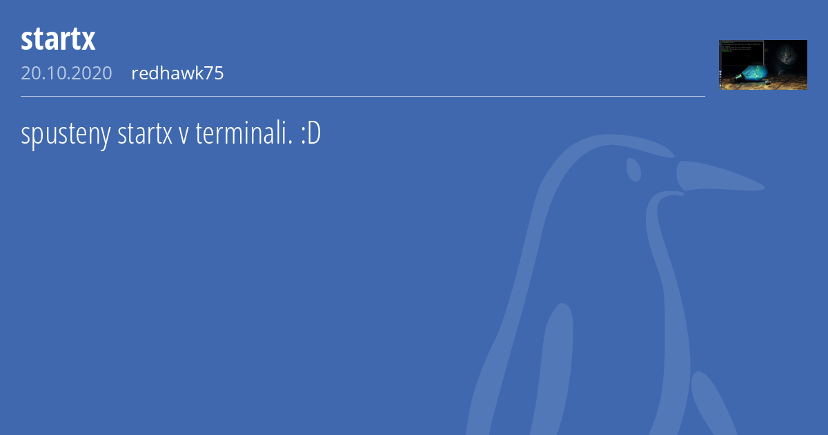 startx | LinuxOS.sk