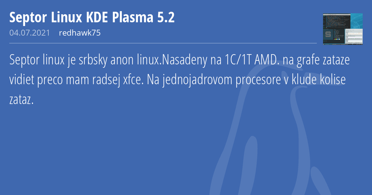 Septor Linux KDE Plasma 5.2 | LinuxOS.sk