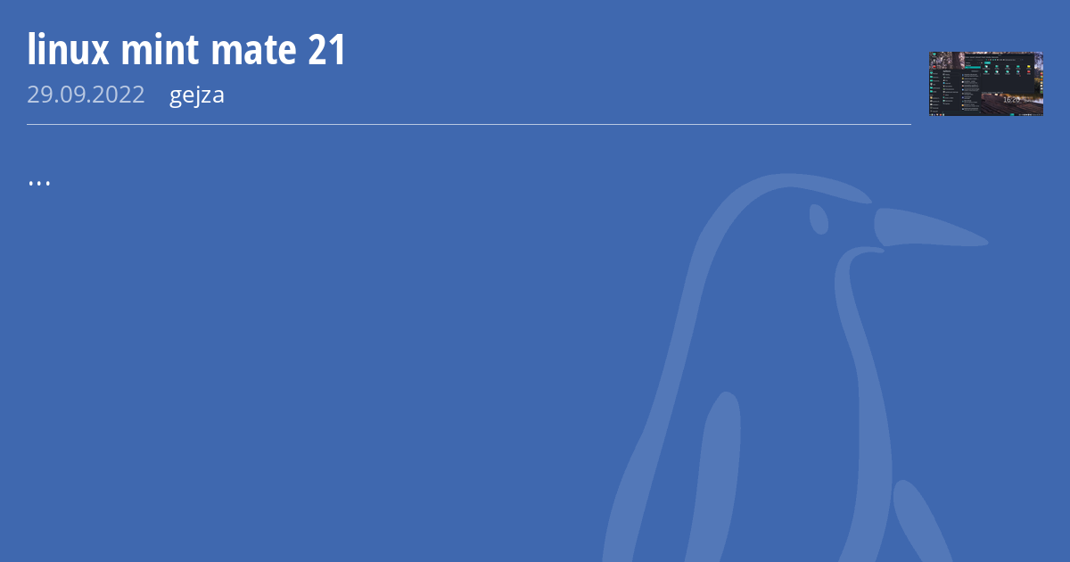 linux mint mate 21 | LinuxOS.sk