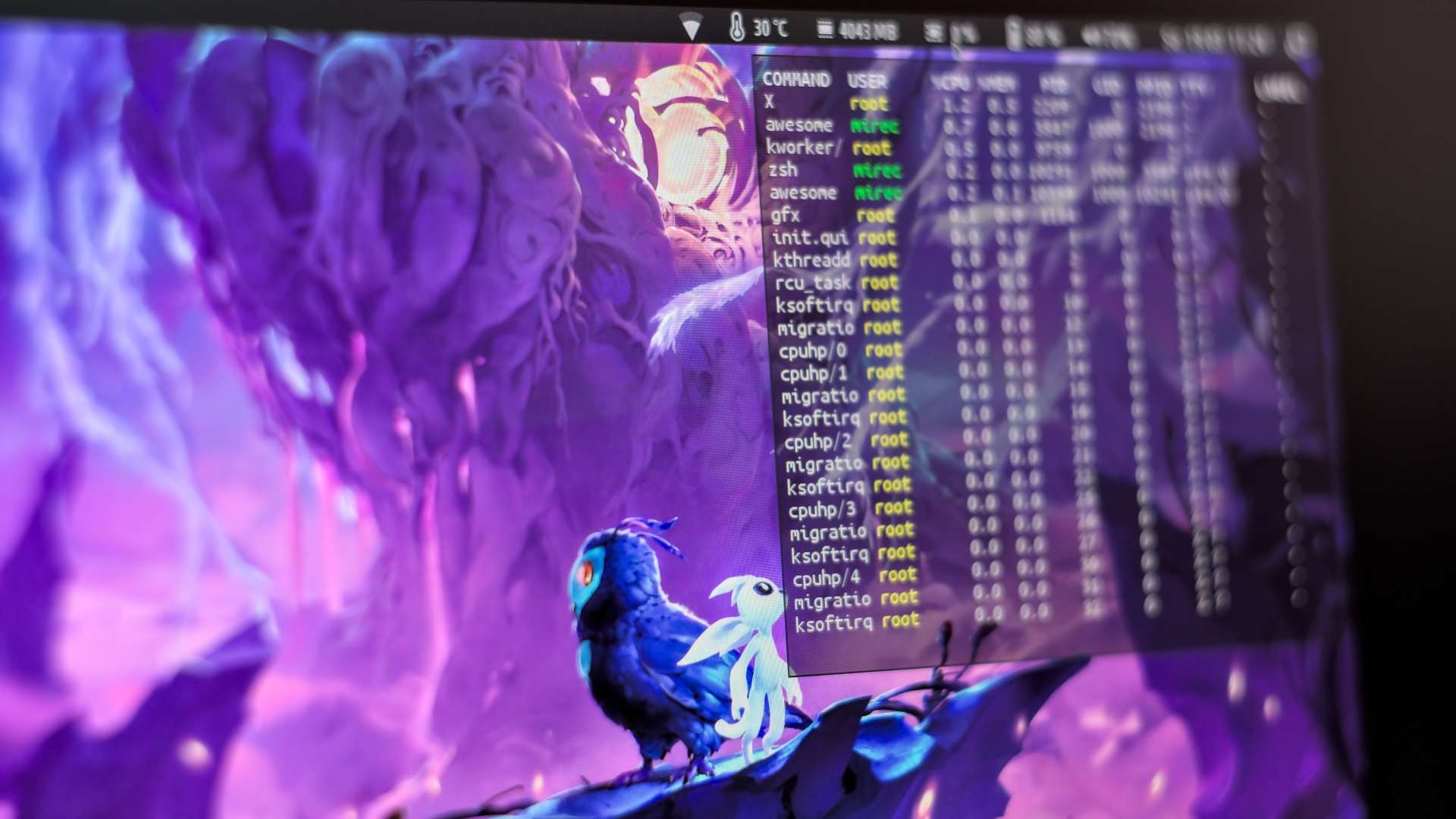 HiDPI display s ľahkým deskopovým prostredím (awesome)