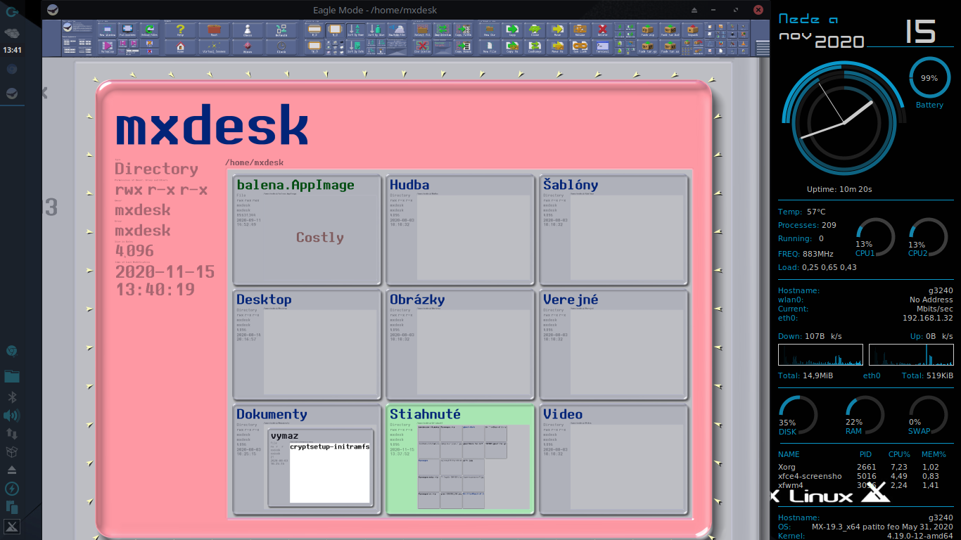 Eagle Mode file manager