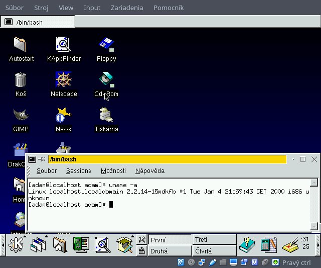 Mandrake 7.0 KDE 1.1.2 VBox | LinuxOS.sk